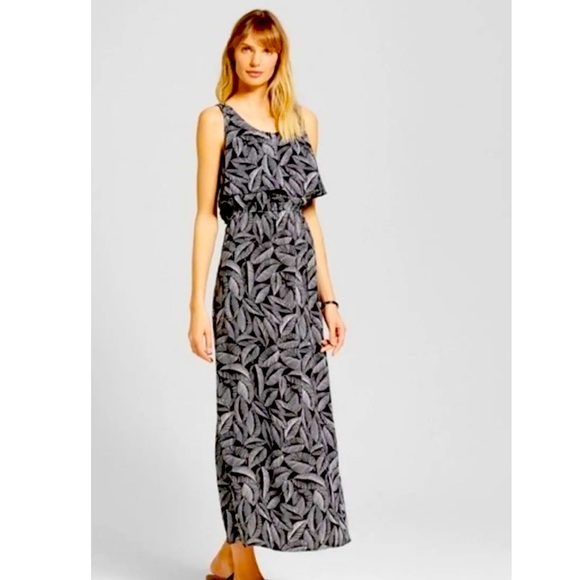 Merona | Dresses | Merona Ruffle Top Sleeveless Maxi Dress | Poshmark